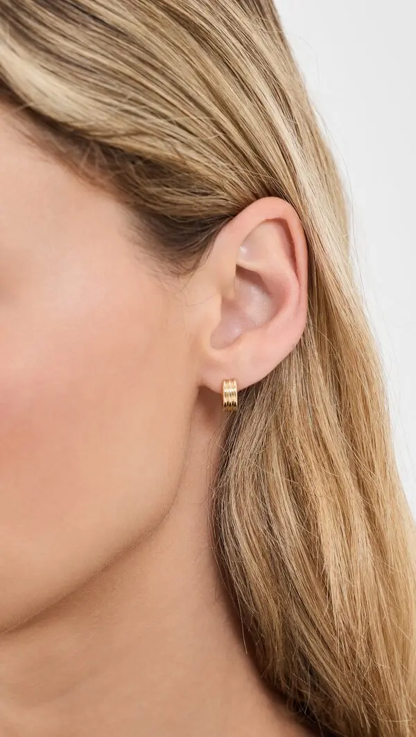 ARIEL GORDON Mini Triptych Hoop Earrings