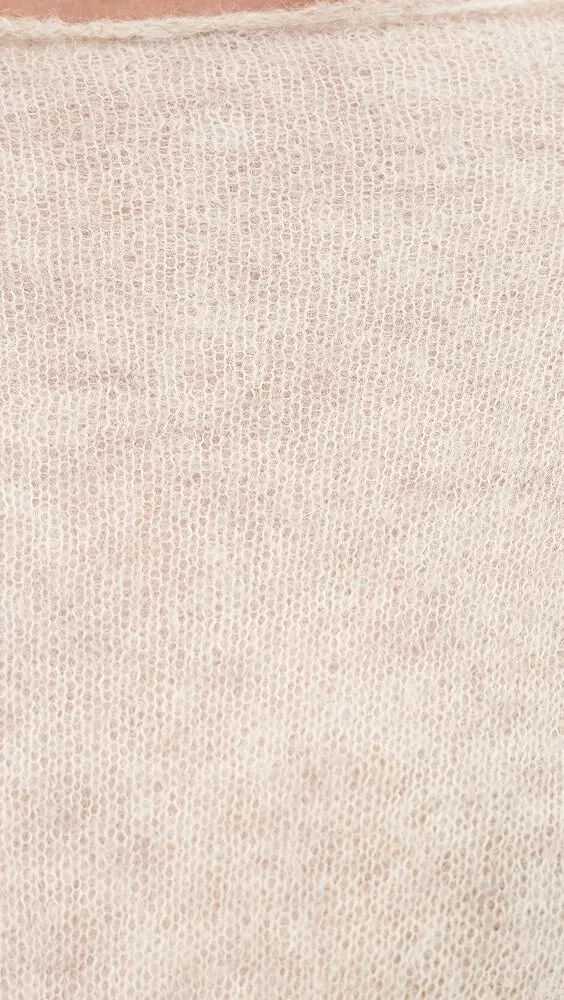REFORMATION Soren Sheer Alpaca Sweater Top