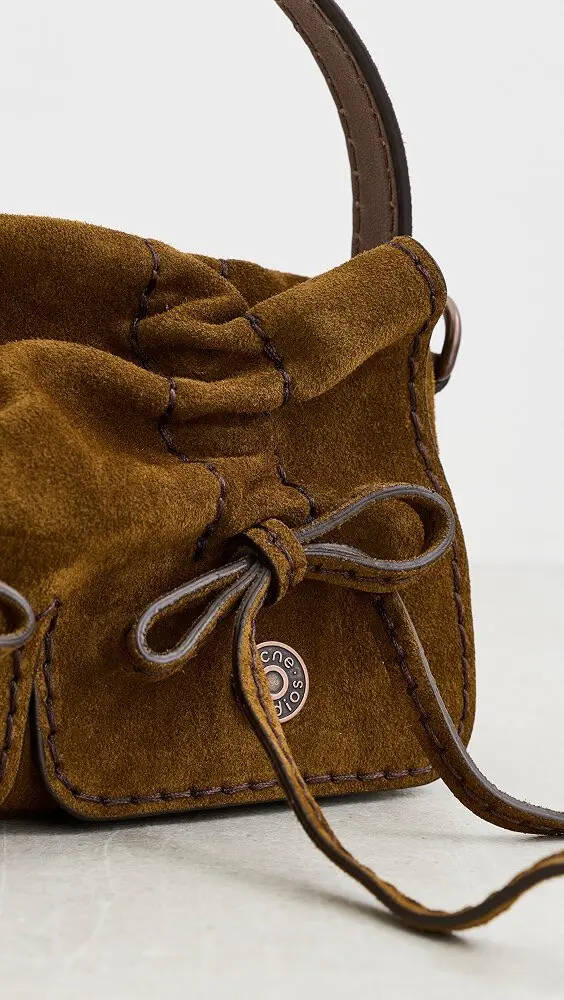 Acne Studios Multipocket Micro Suede Crossbody Bag