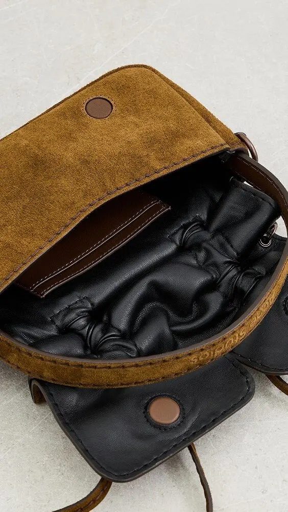 Acne Studios Multipocket Micro Suede Crossbody Bag