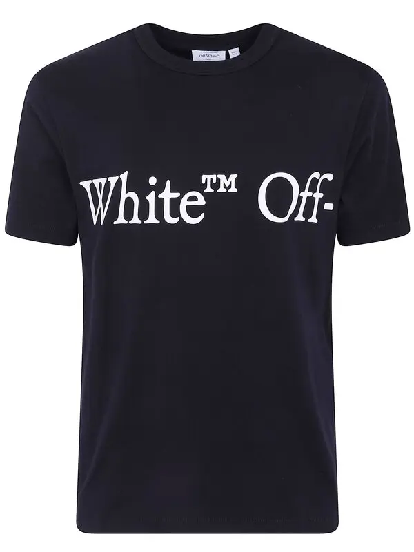 Off-White T-shirt Short Sleeves "bookish Scarf Regular - Black