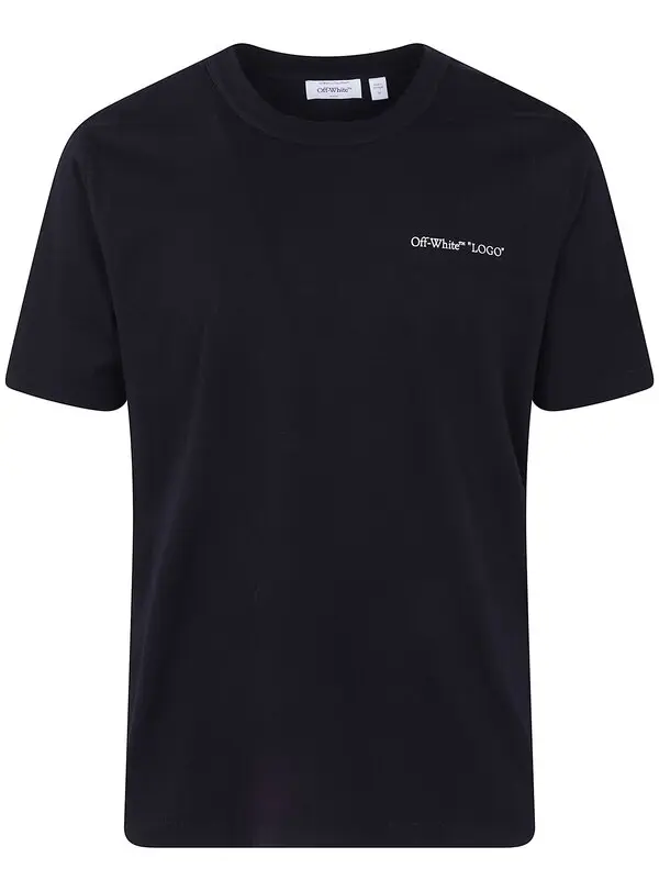 Off-White T-shirt Short Sleeves "logo Quote Regular - Black