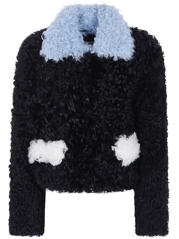 Marni Coat Furry "jkmx0412qu. Lm044 Ron99 - Black