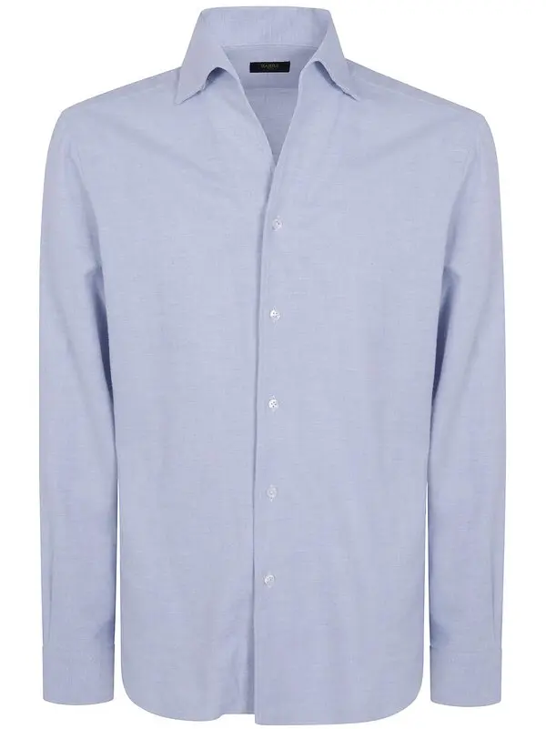 BARBA NAPOLI Shirt Light "nsfr2p0157080.u.03 - Blue