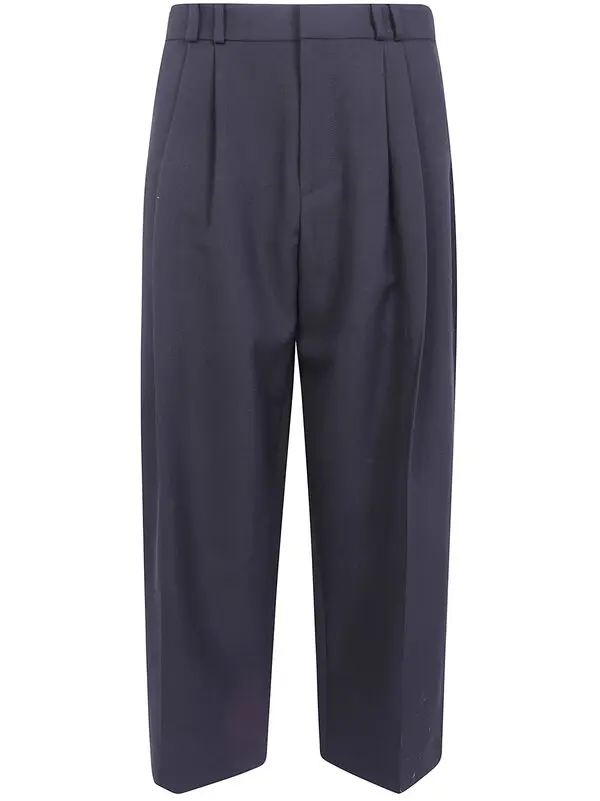 Studio Nicholson Pants Volume Double Pleat - Black