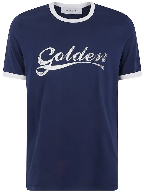 GOLDEN GOOSE T-shirt Slim Fit "journey M's - Blue
