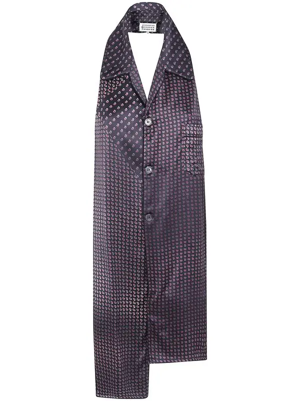 MAISON MARGIELA Scarf Paisley "shirting - Black
