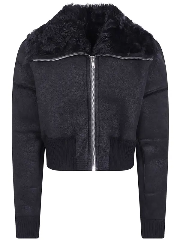 Rick Owens Jacket Cropped Suede "flight