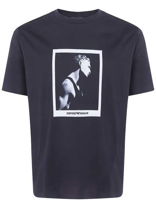 Emporio Armani T-shirt Classic Round Neck "classic Round Neck T-shirt - Black
