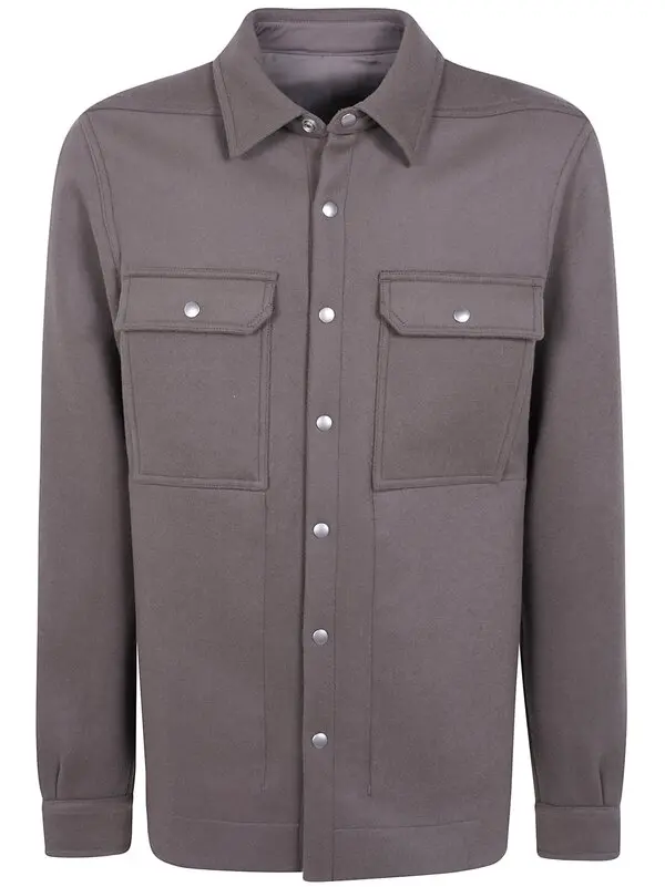 Rick Owens Jacket Wool "outershirt - Gray