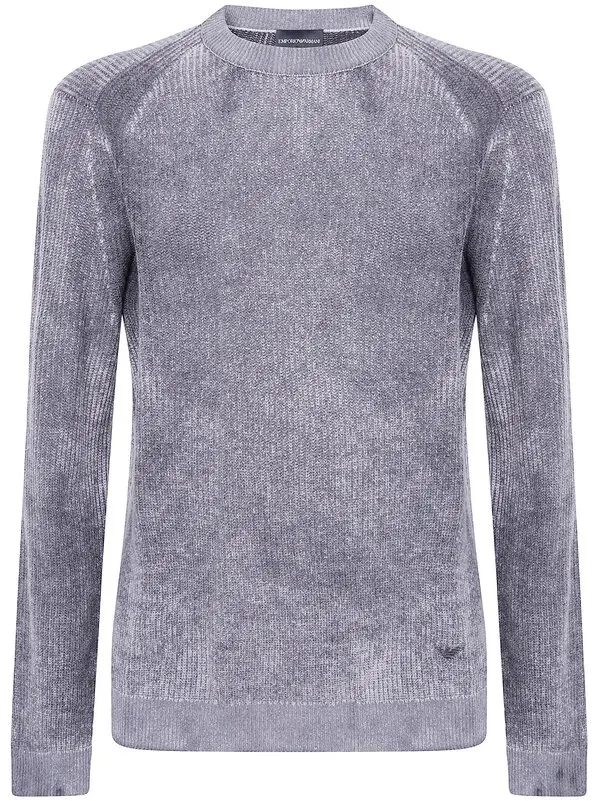 Emporio Armani Sweater Wool Blend "round Neck - Gray