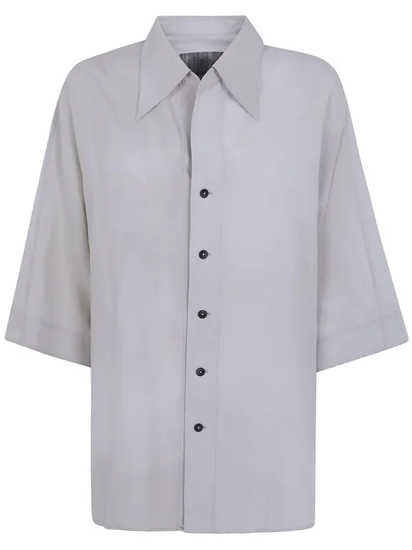 ZIGGY CHEN Shirt Short Sleeves "back Gathered Shirt