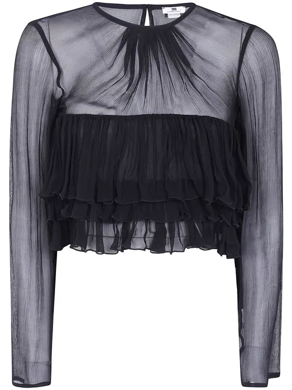 Elisabetta Franchi Shirt Long Sleeve "ca18766e2 110 - Black