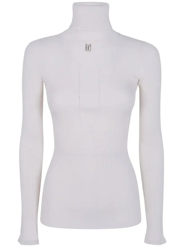 Elisabetta Franchi Sweater Turtle Neck "mk22b66e2 193 Butter - White