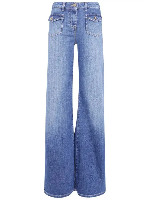 Elisabetta Franchi Jeans Flared "pj18n66e2 139 Vintage - Blue