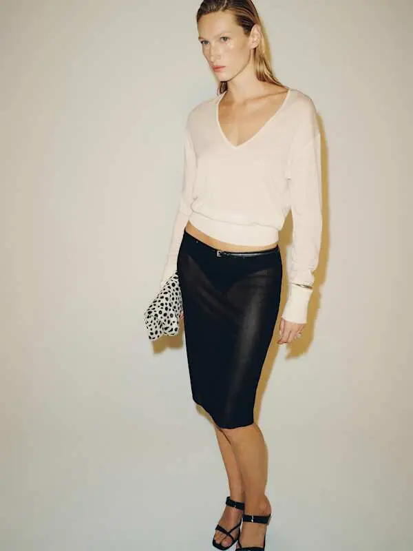 REFORMATION Micah V-neck Sweater Top