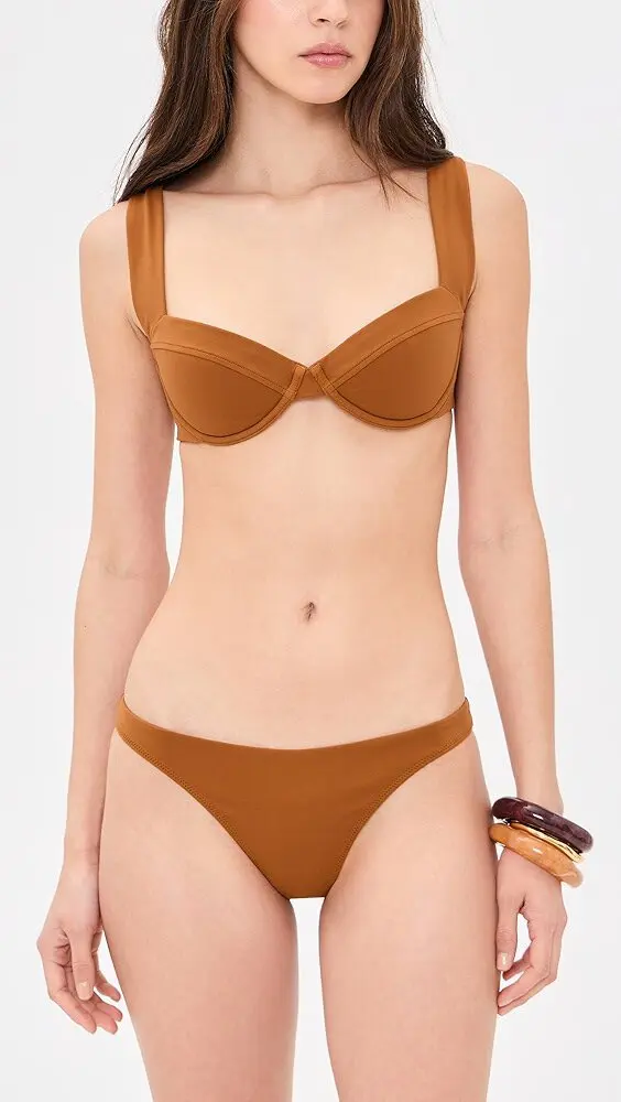 REFORMATION Viola Bikini Top