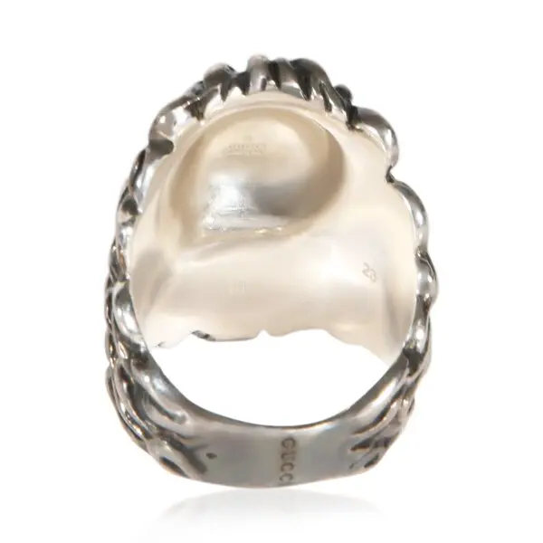 Gucci Crystal Lion Head Ring