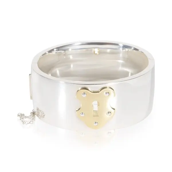 Tiffany & Co. Yellow Gold And Sterling Silver Wide Lock Bracelet - Yellow_gold/sterling_silver