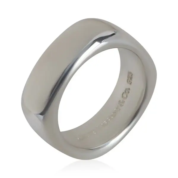 Tiffany & Co. Sterling Silver Square Cushion Ring