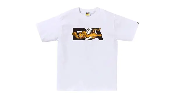 A BATHING APE Ba Flying Tiger Tee Shirt - White
