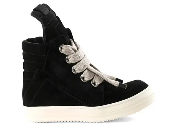 Rick Owens Jumbolace Geobasket High - Black/milk