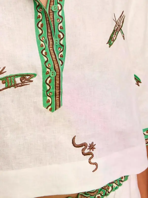 ALEMAIS Wanda Embroidered Shirt