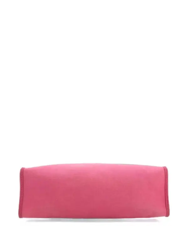 Hermès Herbag Zip Leather And Toile 31 Shoulder Bag - Pink