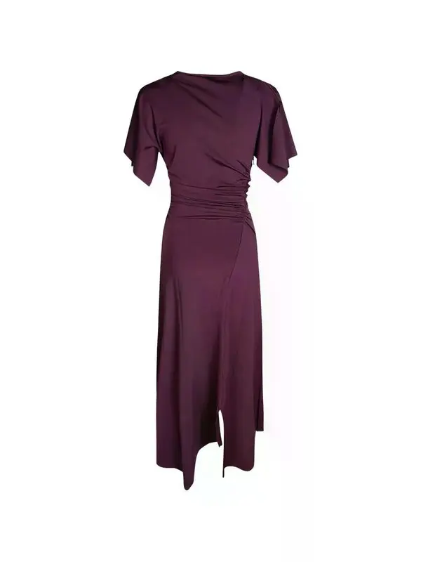 Victoria Beckham Gathered Detail Midi Dress