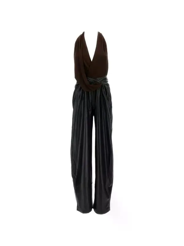 Andamane Astral Draped-waist Jumpsuit - Brown