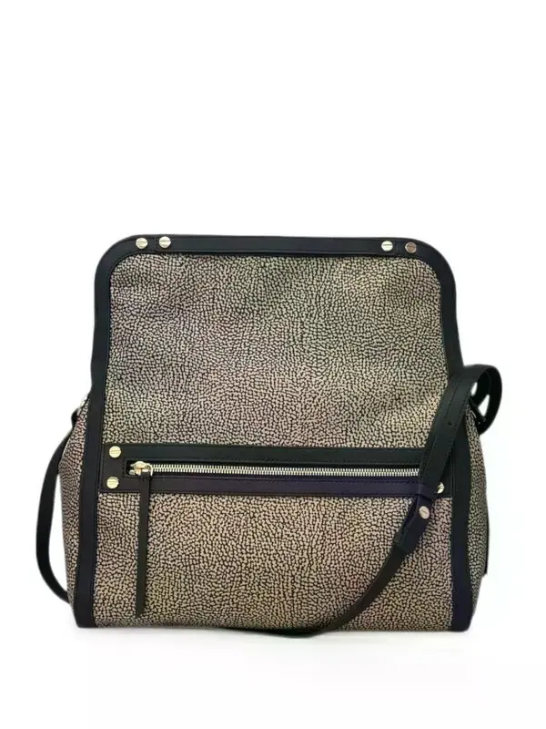 Borbonese Medium Zip-detail Shoulder Bag - Neutrals