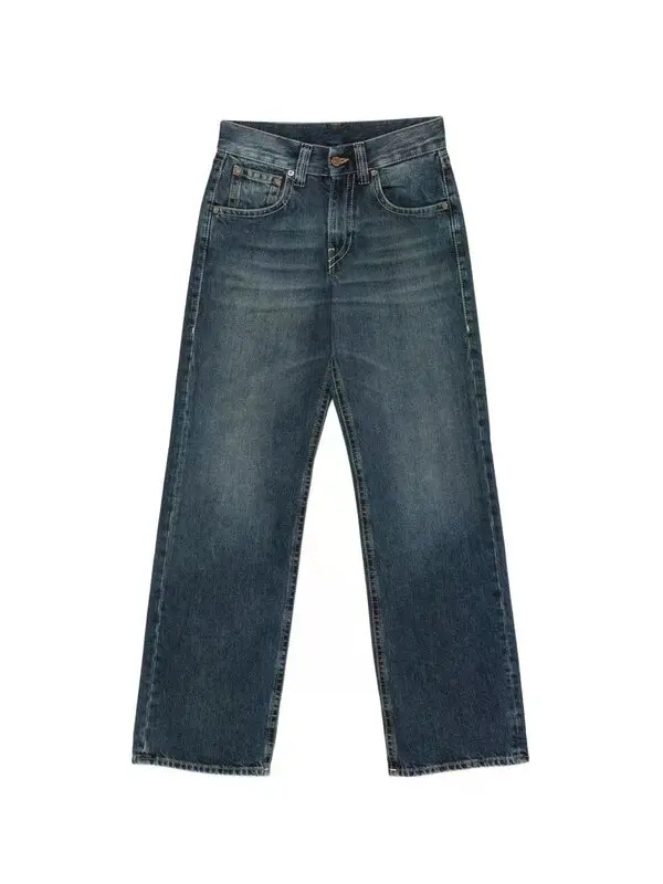 6397 Faded-effect Straight-leg Jeans - Blue