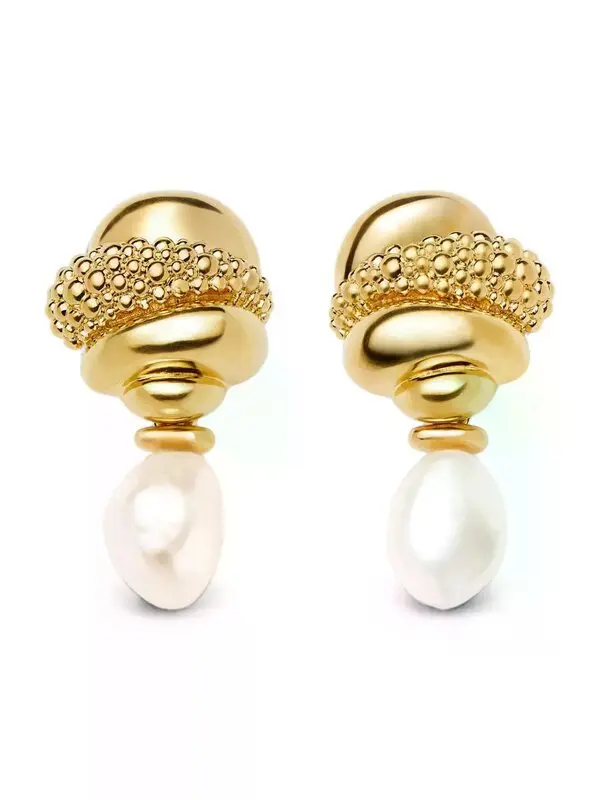 MISSOMA Beaded Pearl-drop Earrings - Gold