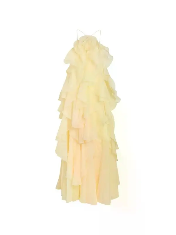Aje Pandorea Layered Maxi Dress - Yellow