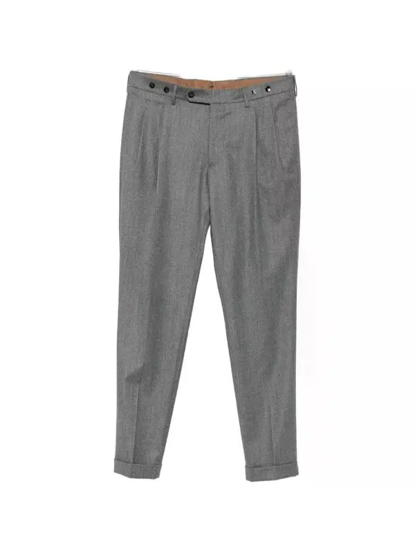 BERWICH Pleated Wool Trousers