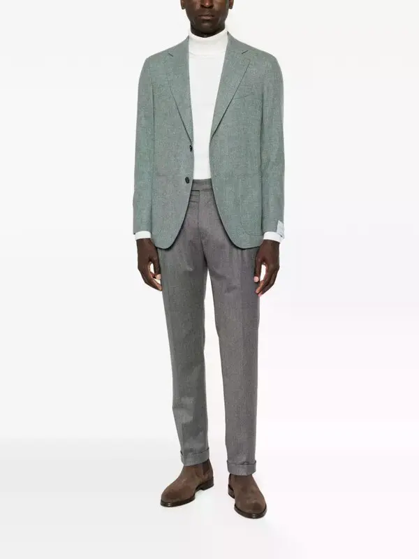 BERWICH Pleated Wool Trousers