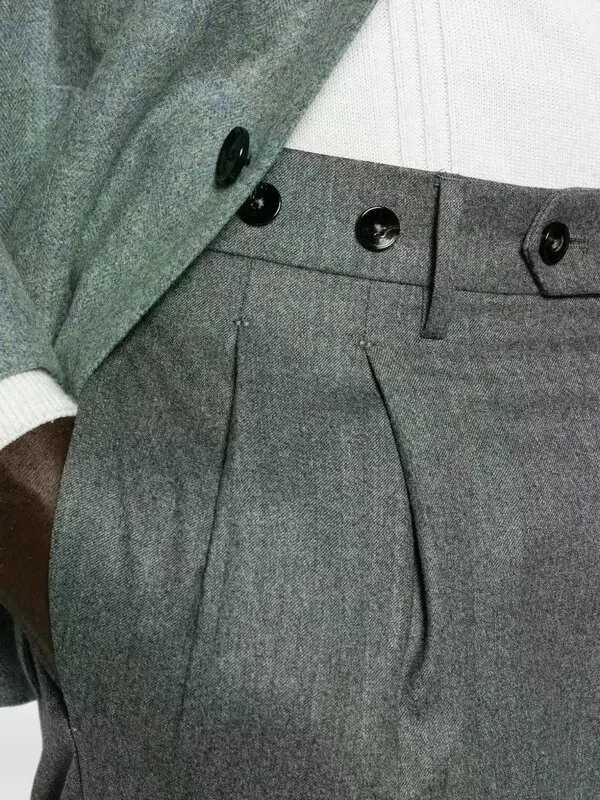 BERWICH Pleated Wool Trousers