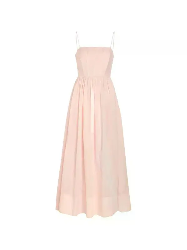 Aje Rosie Flared Midi Dress - Pink