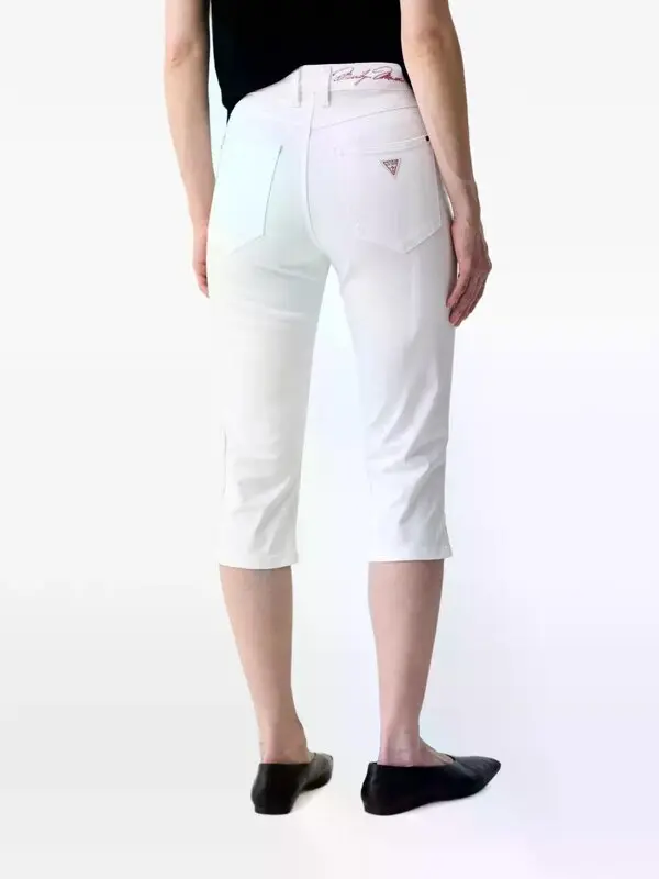 Guess Logo-patch Cropped Jeans