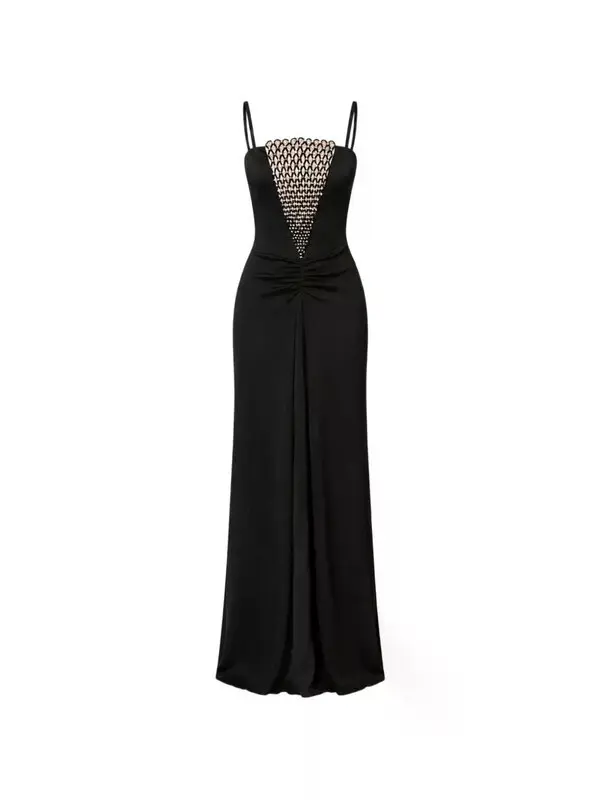 NAFSIKA SKOURTI Vertigo Embellished Maxi Dress - Black