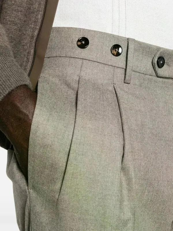 BERWICH Pleated Wool Trousers