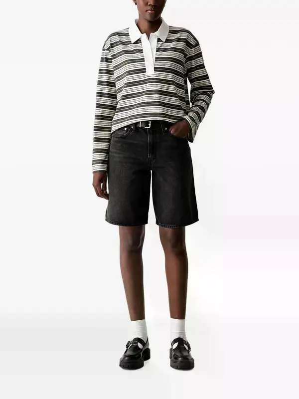 LEVI'S Middy Faded-effect Denim Shorts