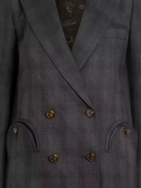 BLAZÉ MILANO Double-breasted Checked Blazer