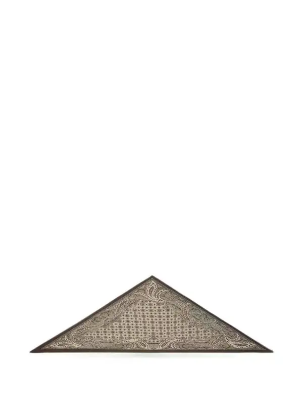 Etro Paisley Triangular Scarf - Neutrals