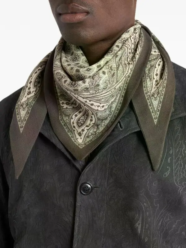 Etro Paisley Triangular Scarf