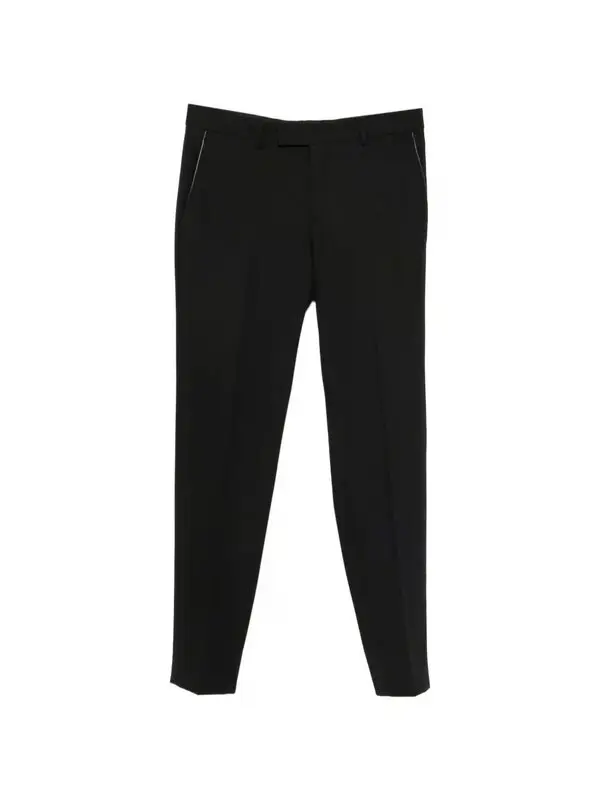Karl Lagerfeld Woven Texture Straight Leg Trousers