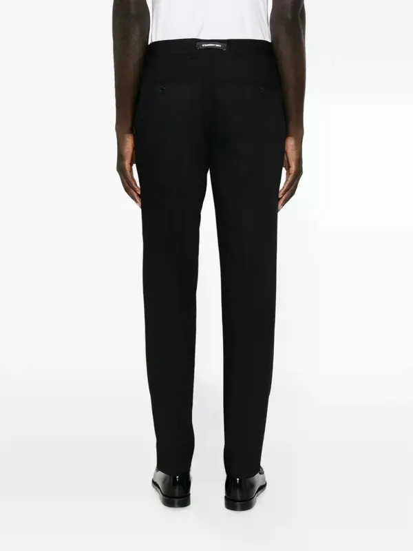 Karl Lagerfeld Woven Texture Straight Leg Trousers
