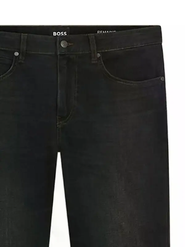 BOSS Maine Faded-effect Straight Jeans