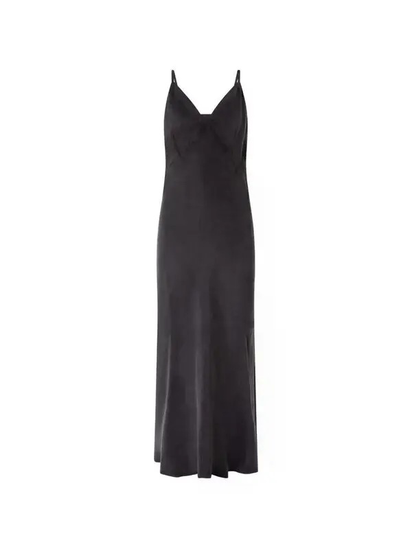 Pinko V-neck Slip Maxi Dress - Grey