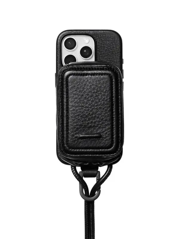 OBJCTS.IO Grainy Effect Shoulder Bag - Black